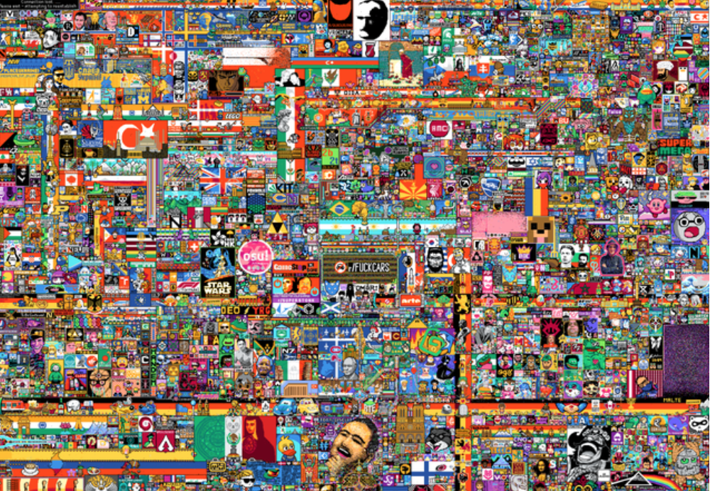 El Pixel Art de Reddit; un mural colectivo